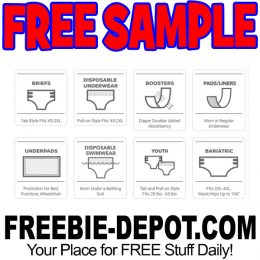 FREE 2-Pack Incontinence Product Sample | Freebie Depot