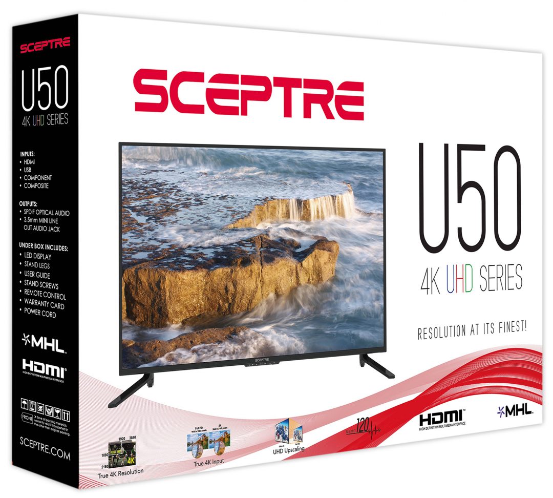 SPECIAL BUY > Sceptre 50″ Class 4K Ultra HD LED TV + FREE Shipping ...